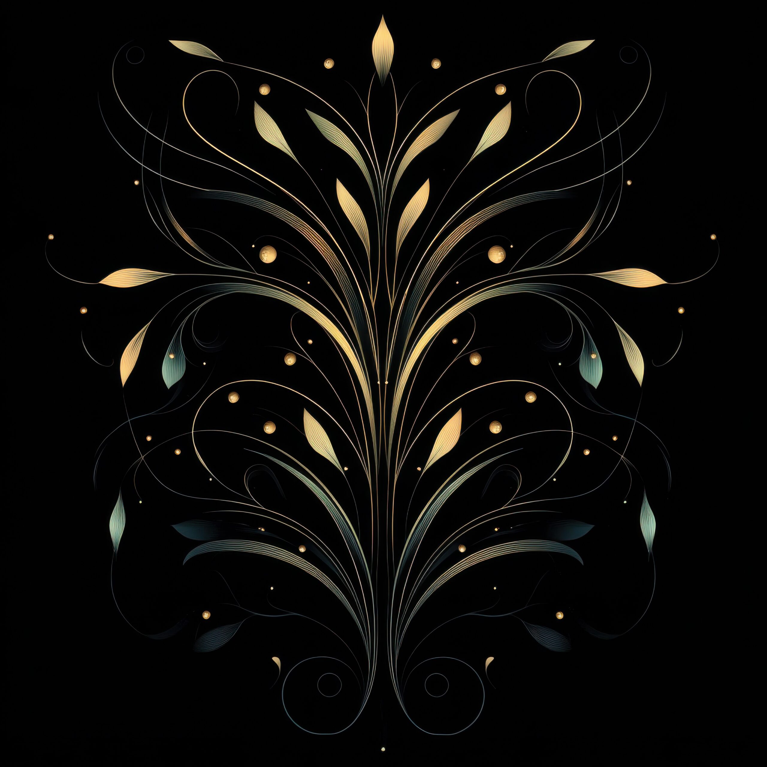 Aesthetic Art Nouveau Themes with Organic Patterns